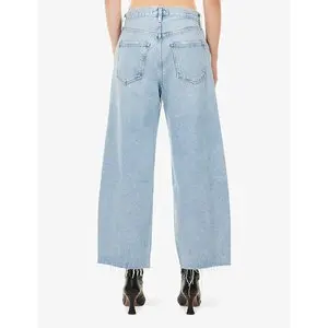 AGOLDE Low Curve Fray Barrel-leg Jeans - Force