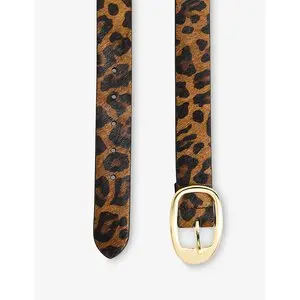 Whistles Leopard-print Hair-on Leather Belt - Multi-coloured