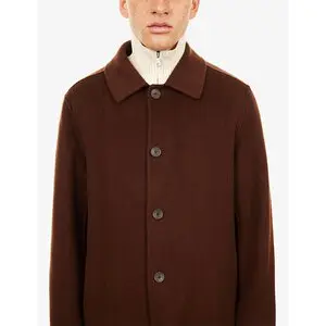 PERCIVAL Wool Coat With Spread Collar