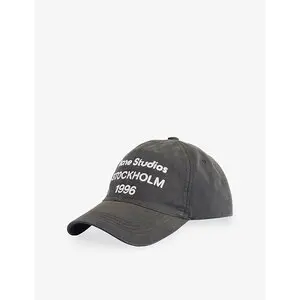 Acne Studios Carliy 1996 Embroidered Baseball Cap - Faded Black