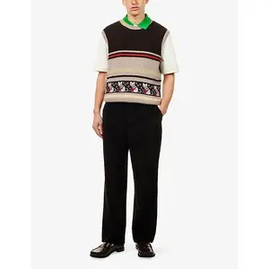 Loewe Striped Wool-blend Vest