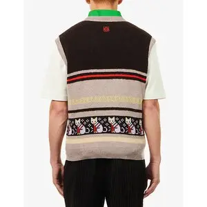 Loewe Striped Wool-blend Vest