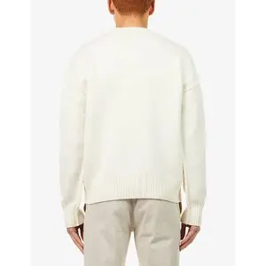 Ami Logo-knit Wool Jumper