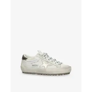GOLDEN GOOSE Super Star Ski 60635 Nylon And Leather Trainers - Grey/light