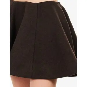 GANNI Wool-blend Mini Skirt