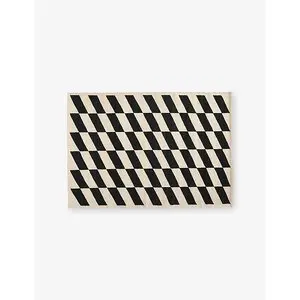 HAY Shift Kelim Wool Rug - Black