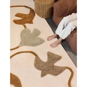FERM LIVING Swif Bird-pattern Wool Rug 200cm X 140cm