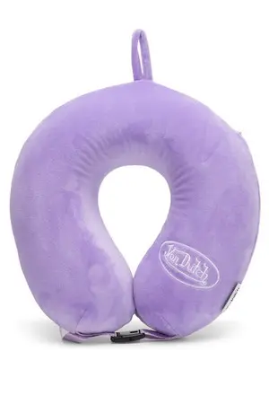 VON DUTCH Memory Foam Travel Neck Pillow - Purple