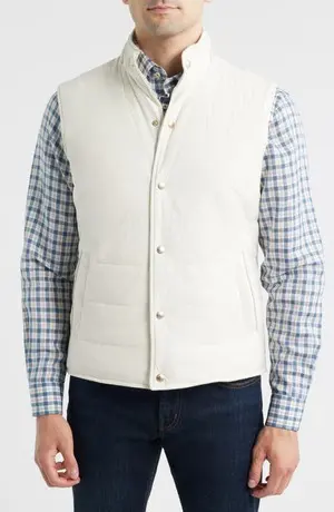 Johnnie-o Sandhills Quilted Snap-up Vest