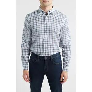Johnnie-o Tad Plaid Linen Blend Button-up Shirt