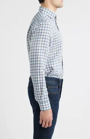 Johnnie-o Tad Plaid Linen Blend Button-up Shirt