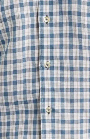 Johnnie-o Tad Plaid Linen Blend Button-up Shirt