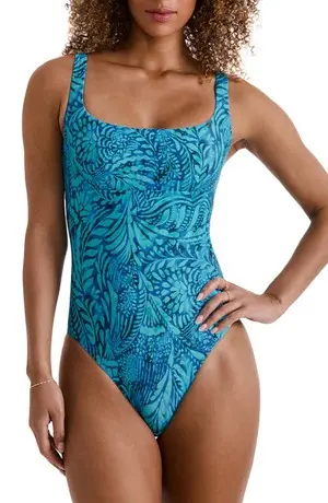 MIMI FLAMINGO Harper Printed One-piece Swimsuit - Flora