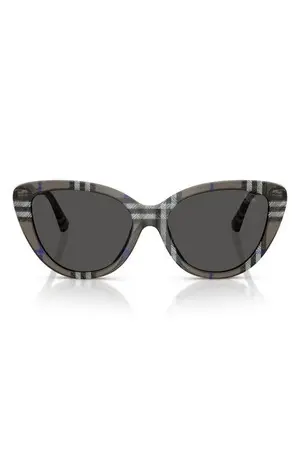 Burberry 55mm Cat Eye Sunglasses - Dark Grey