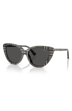 Burberry 55mm Cat Eye Sunglasses - Dark Grey