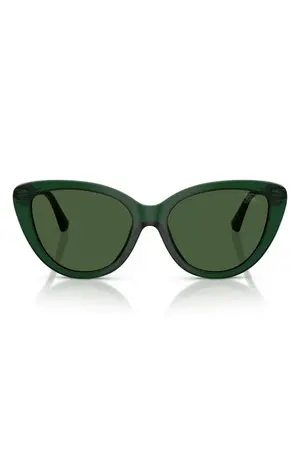 Burberry 55mm Cat Eye Sunglasses - Green