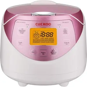 CUCKOO 6-cup Micom Rice Cooker With Nonstick Inner Pot - White
