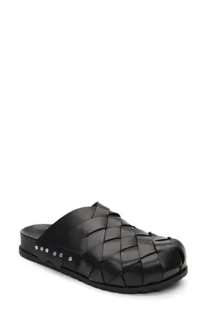 Ash Tor Woven Clog - Black
