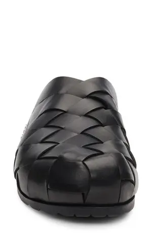 Ash Tor Woven Clog - Black