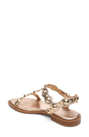 Ash Studded Ankle Strap Sandal - Mekong Gold