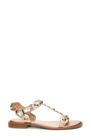 Ash Studded Ankle Strap Sandal - Mekong Gold