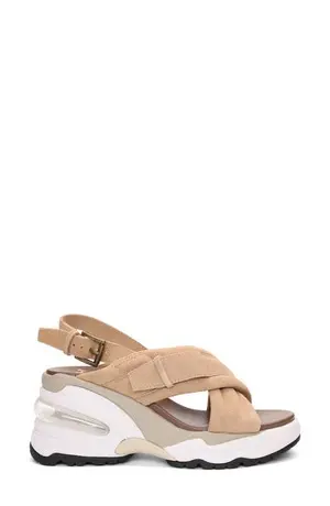 Ash Delia Slingback Wedge Sandal - Desert
