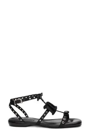 Ash Studded Ankle Strap Slide Sandal