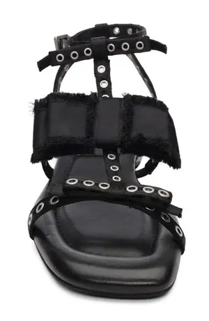 Ash Studded Ankle Strap Slide Sandal