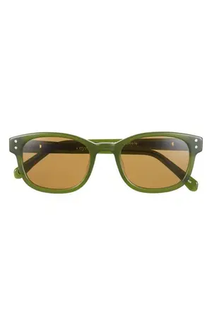 Eyebobs Biff 52mm Square Reading Glasses - Olive Green/polarized Brown
