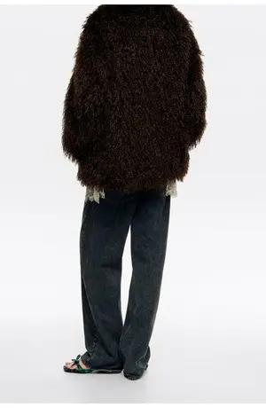 Bimba Y Lola Faux Fur Overcoat