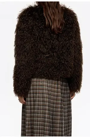 Bimba Y Lola Faux Fur Pullover Coat
