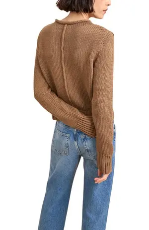 LA LIGNE Mini Marina Solid Sweater - Tan