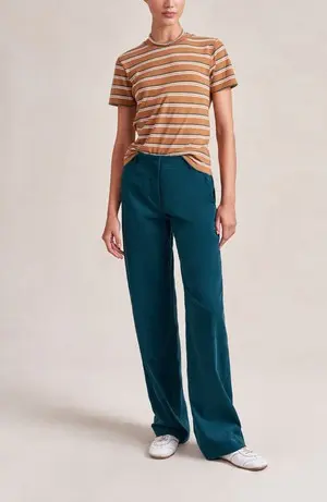 LA LIGNE Striped Molly Tee - Tan/multi