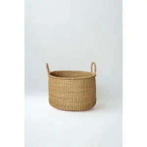 MBARE Handwoven Short Hamper - Natural