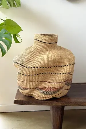 MBARE Handwoven Wave Basket