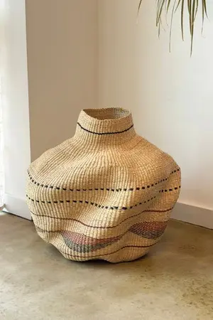 MBARE Handwoven Wave Basket