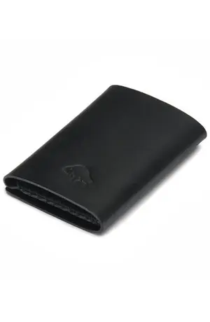 EZRA ARTHUR Slim Trifold Wallet - Black