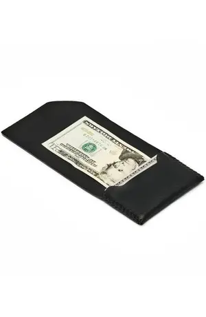 EZRA ARTHUR Slim Trifold Wallet - Black