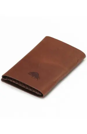 EZRA ARTHUR Slim Trifold Wallet - Whiskey