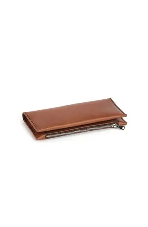 EZRA ARTHUR Long Zipper Wallet - Whiskey