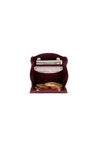 EZRA ARTHUR Japanese Wallet Malbec