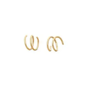 ABLE Cora Coil Stud Earrings - Gold