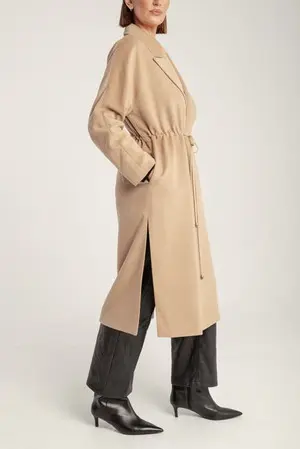 1982 Cashmere Tie-waist Overcoat