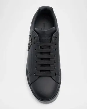 Dolce & Gabbana Portofino Light Strobel Low-top Sneakers - Nero