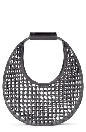 Staud Hand-knotted Leather Moon Tote - Espresso