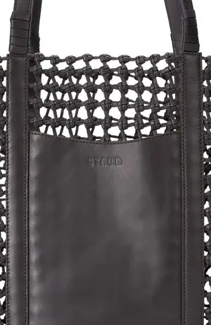 Staud Hand-knotted Leather Tote Bag