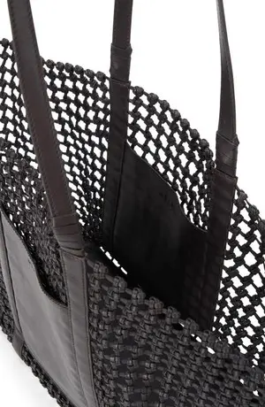 Staud Hand-knotted Leather Tote Bag
