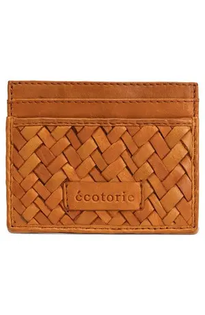 ECOTORIE Denton Leather Card Case Tan