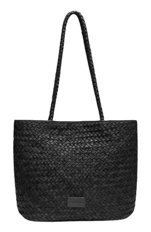 ECOTORIE Lubbock Woven Leather Tote Bag