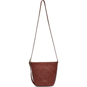 ECOTORIE Waco Leather Bucket Bag - Brandy